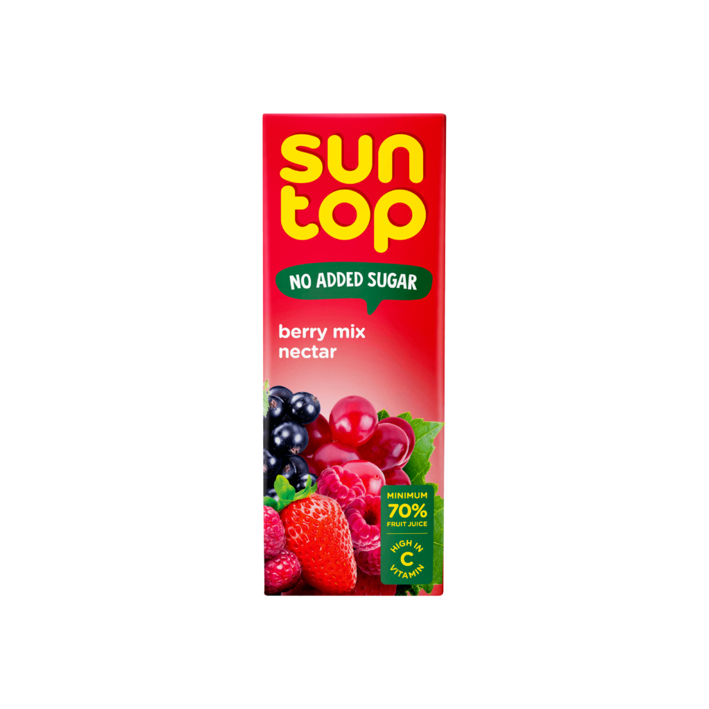 SUNTOP No Added Sugar Berry Mix Nectar 180 ml - Suntop