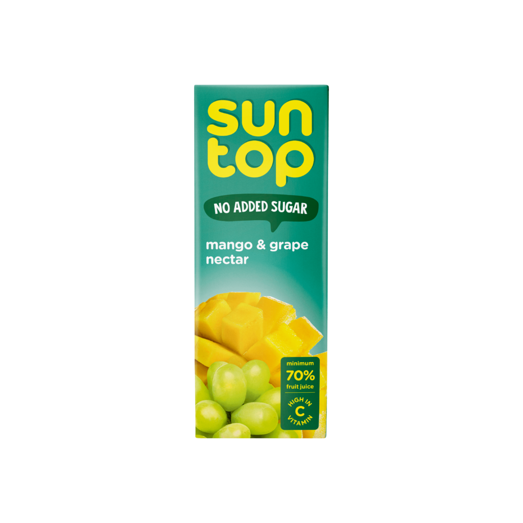 SUNTOP No Added Sugar Mango & Grape Nectar 180 ml - Suntop