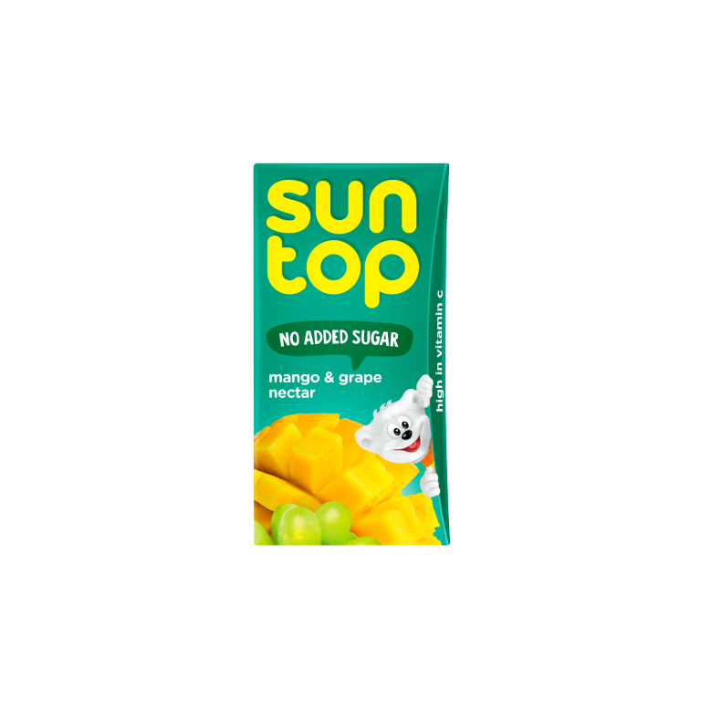 SUNTOP No Added Sugar Mango Grape Nectar 125 ml - Suntop